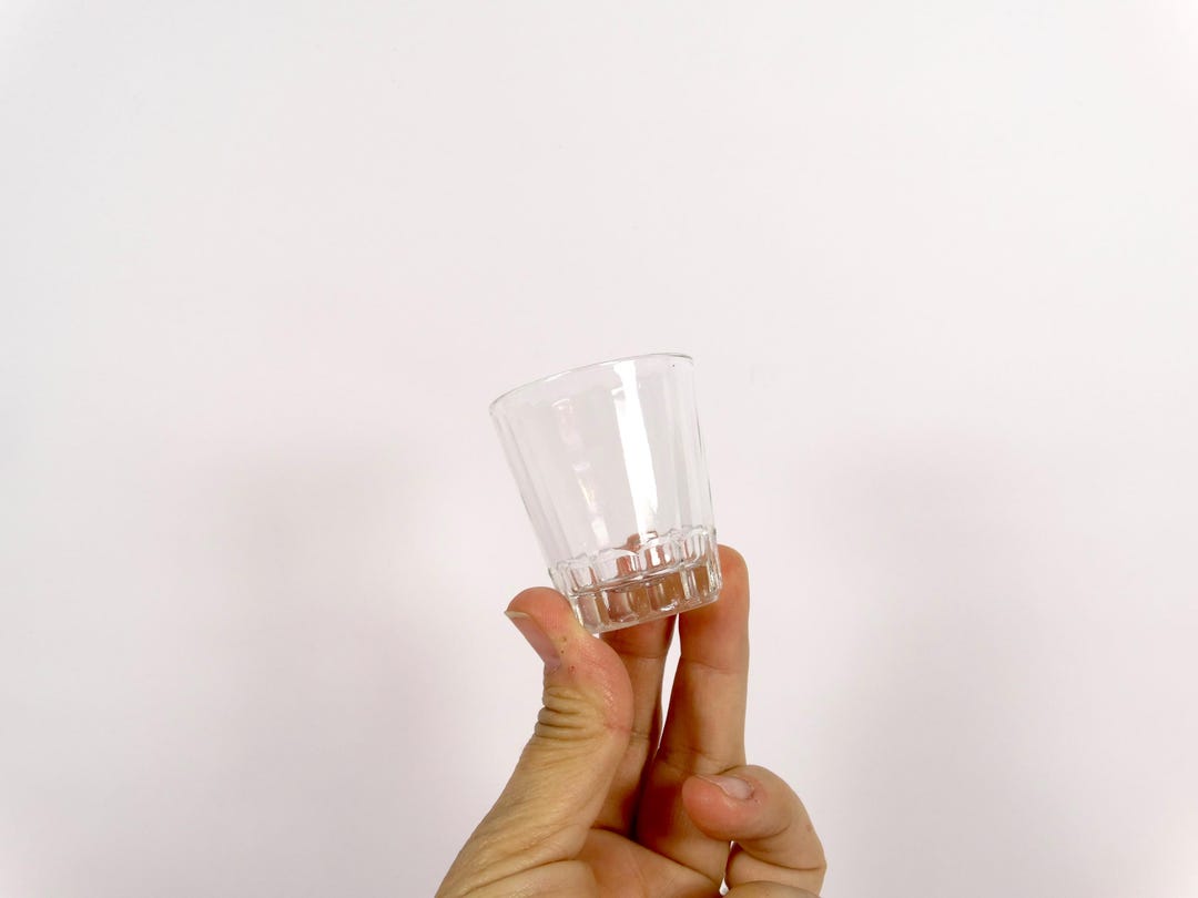Vintage Shot Glass Fluted Shot Glass Vintage Clear Glass Shot Glass ...