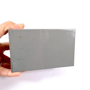 Vintage Metal Card File Box With Month and Number Tabs Vintage Index ...