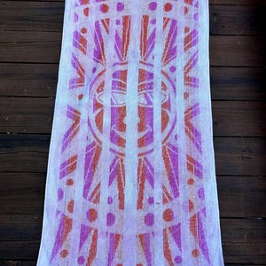 Vintage Reversible Sun Beach Towel Vintage Beach Towel Pool Towel ...