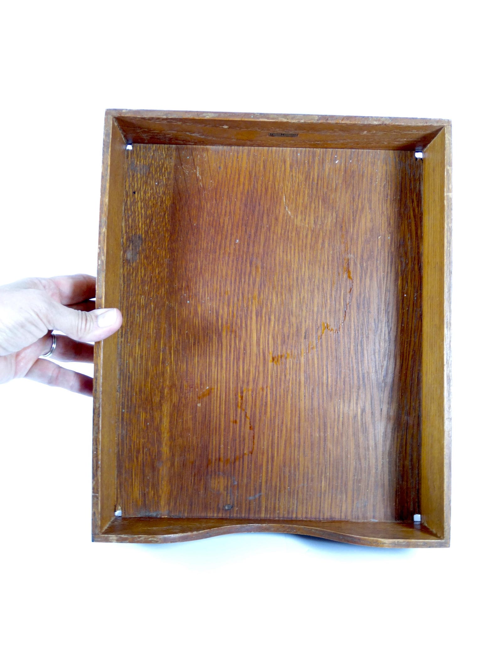 Antique Globe Wernicke Wood Office Tray No 2 20s-30s Wood Office Tray ...