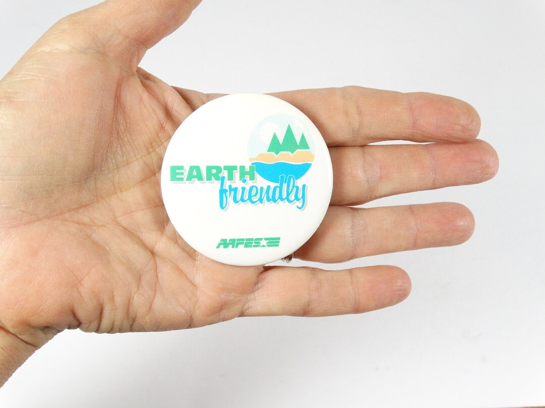 Vintage Earth Friendly AAFES Button Ecological Earth-friendly Vintage ...