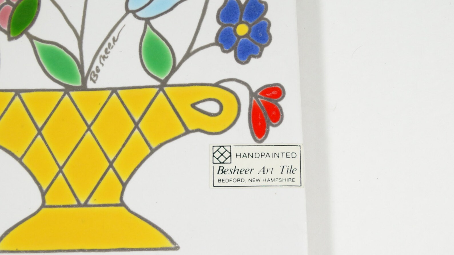 Besheer Art Tile Vintage Decorative Tile Bedford New - Etsy
