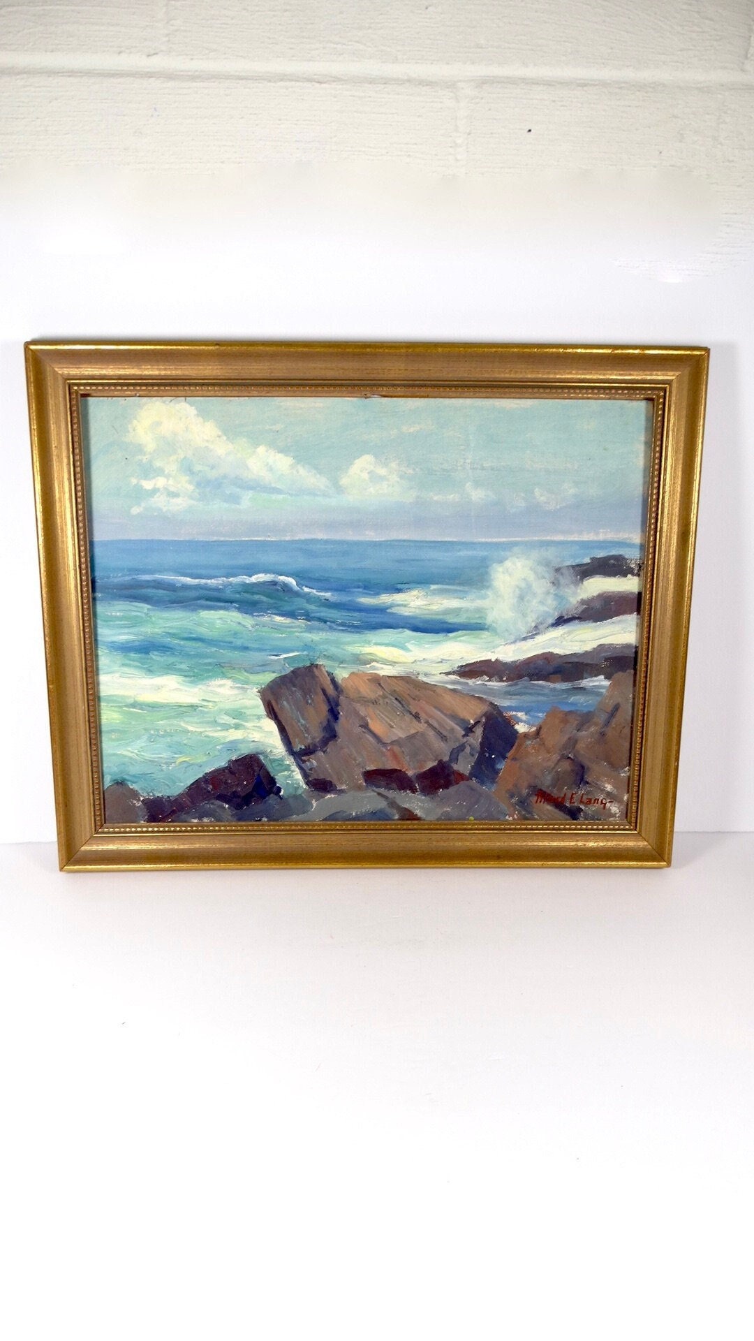 Original Midcentury Oil Alfred Ernest Lang Oil Painting - Alfred Lang ...