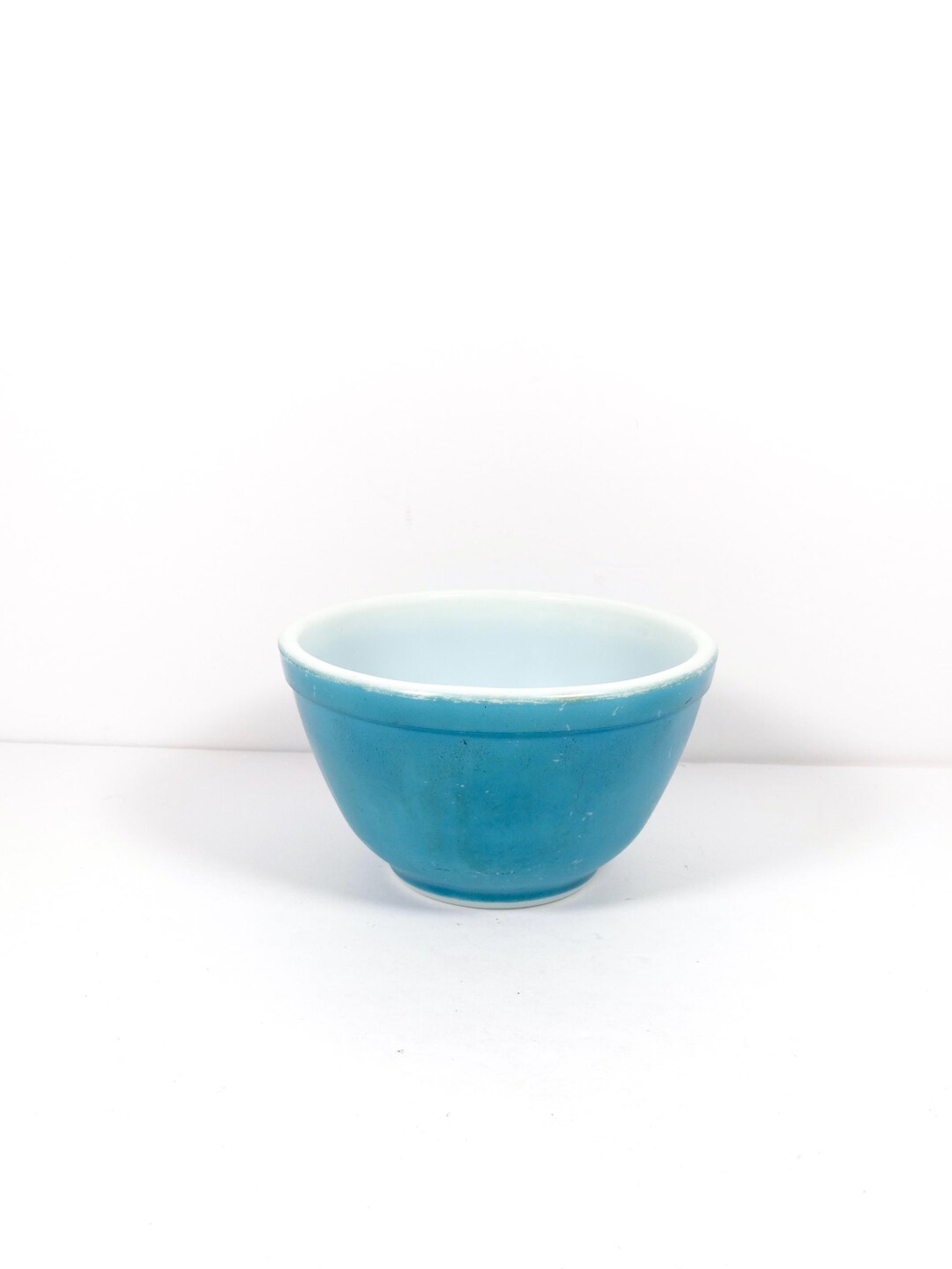 Vintage Blue Pyrex Mixing Bowl - Cottagecore Pyrex 401 Weathered Blue ...