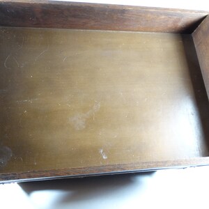 Vintage 3 Tier Stacking Office Trays Wood Mail Trays Inbox Outbox ...