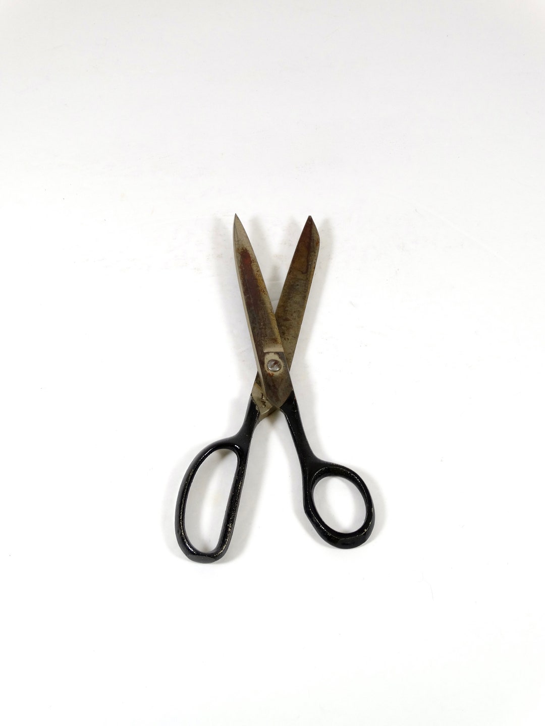 Vintage Metal Scissors Teacher Scissors Black Handle Scissors Retro ...