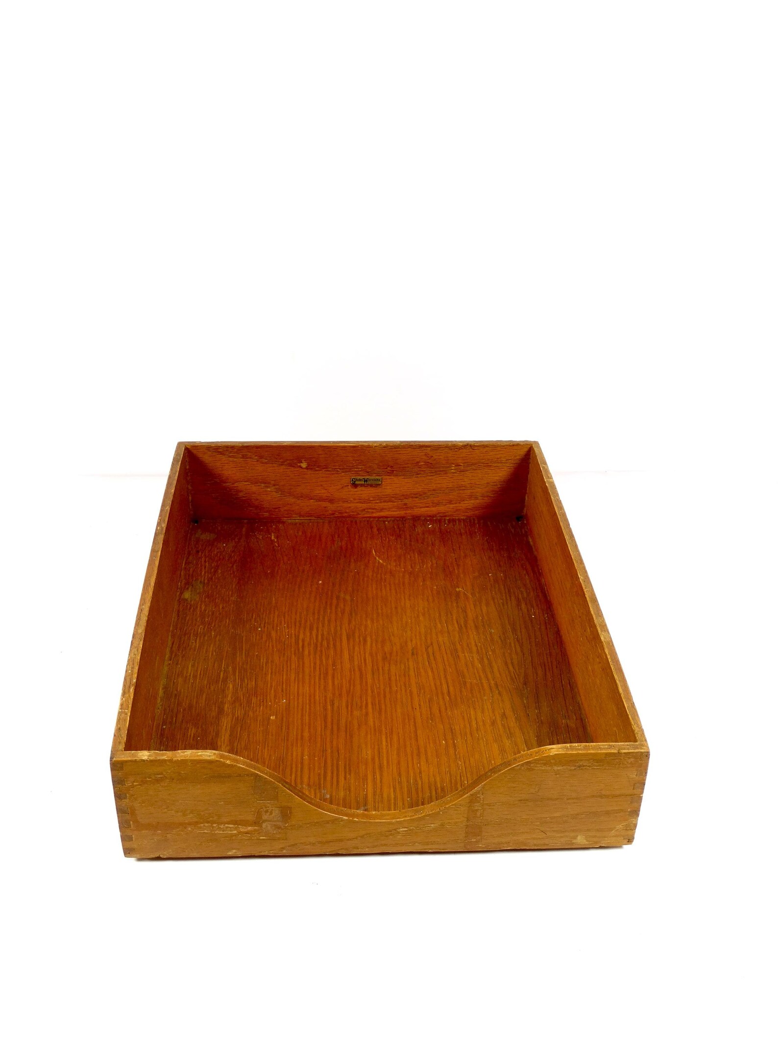 Antique Globe Wernicke Wood Office Tray No 2 20s-30s Wood Office Tray ...