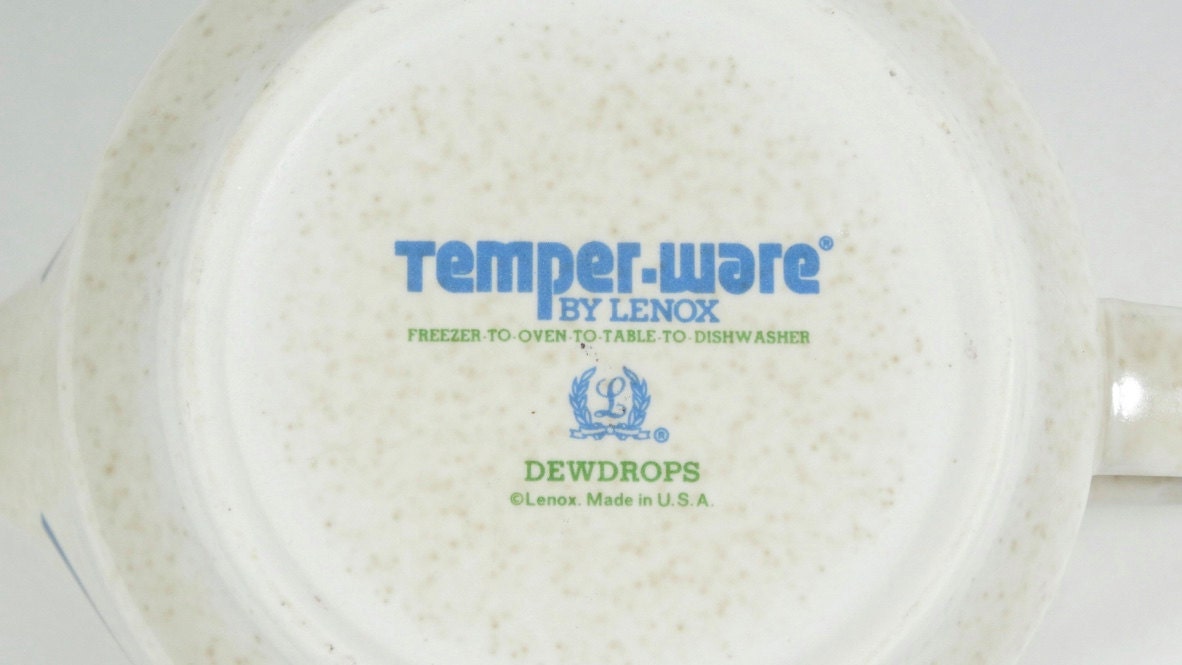 Lenox Temper-ware Dewdrops Creamer Vintage Lenox Temperware - Etsy Canada