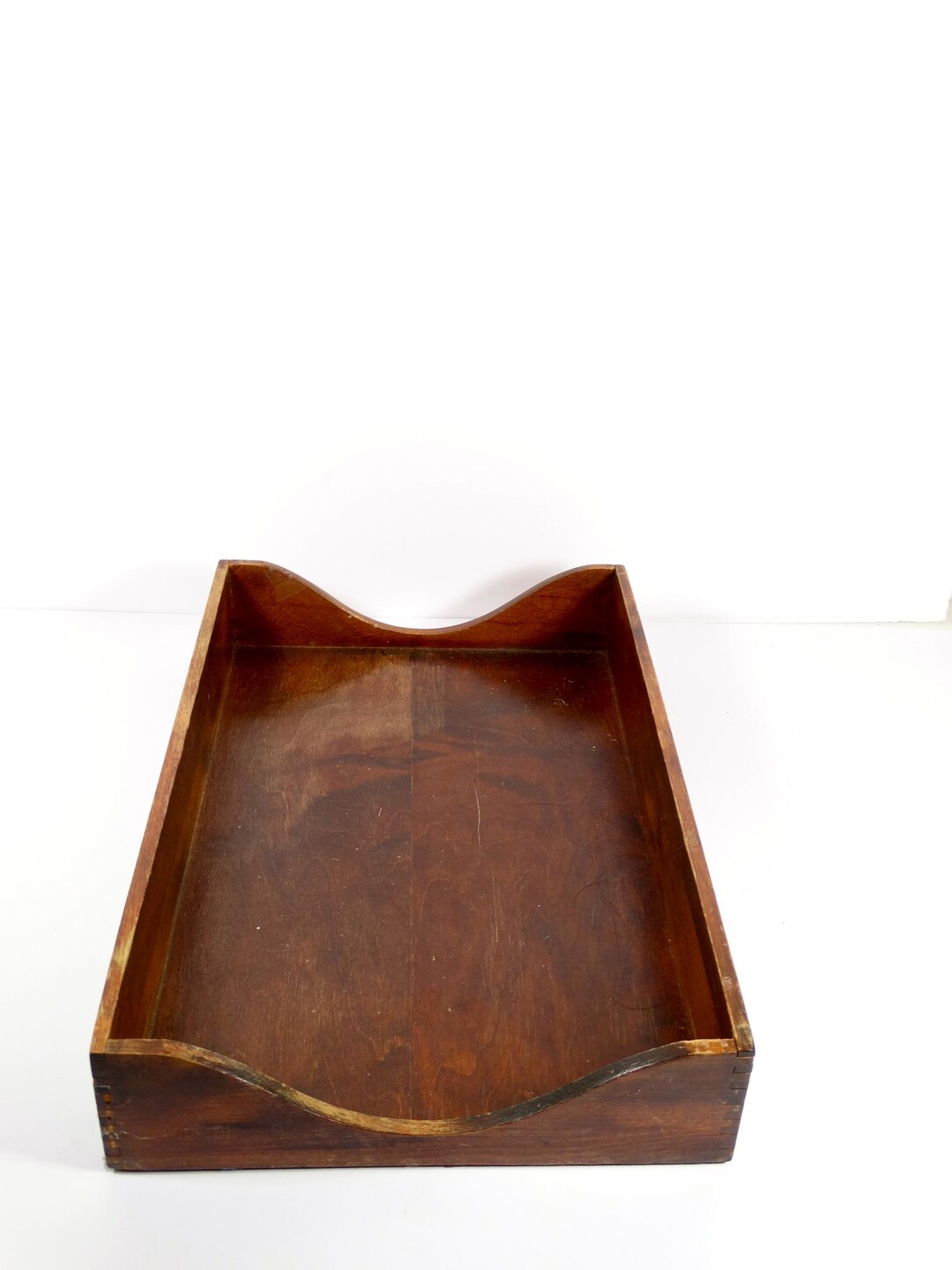 Vintage Legal Size Wood Office Tray Oak Office Tray Legal in Box Tray ...