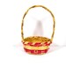 1950s-1960s Easter Basket - Tiny Wicker Easter Basket - Mexico Striped ...