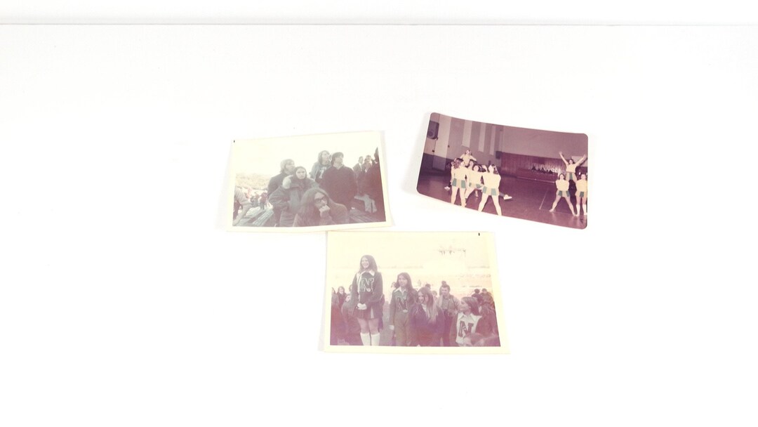 1974 Cheerleader Pix - Set of 3 Color Cheerleading Polaroids ...