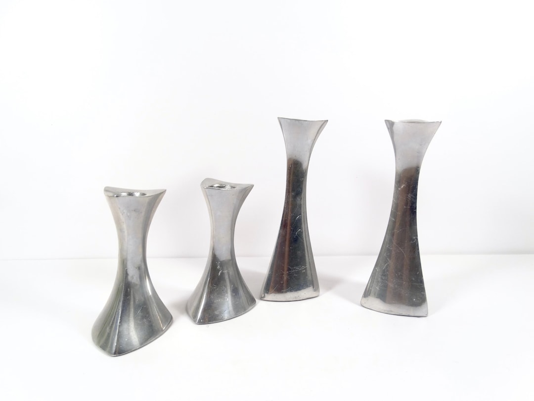 Vintage Nambé Candlestick Holders - Sold Individually Nambe Cast ...