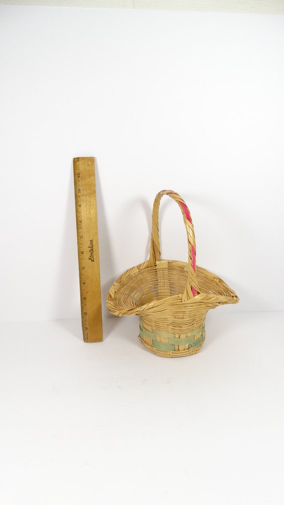 1950s-1960s Easter Basket Tiny Wicker Easter Basket Mexico - Etsy