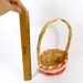 1950s-1960s Easter Basket - Tiny Wicker Easter Basket - Mexico Striped ...