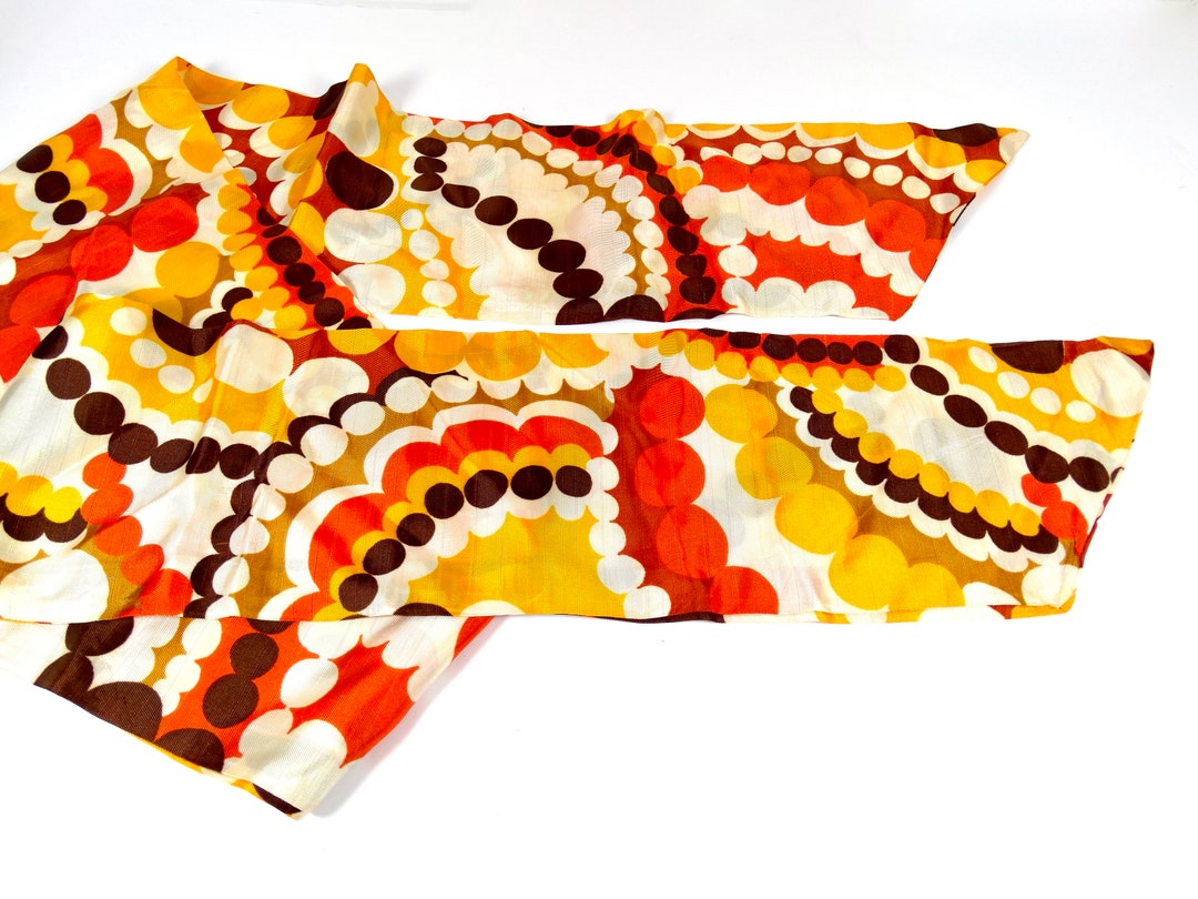 1960s-70s Sash Groovy Vintage Sash 70s Sash Belt Scarf Sash Hippie ...