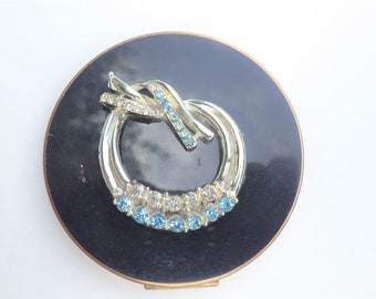 Black Enamel Compact | Etsy