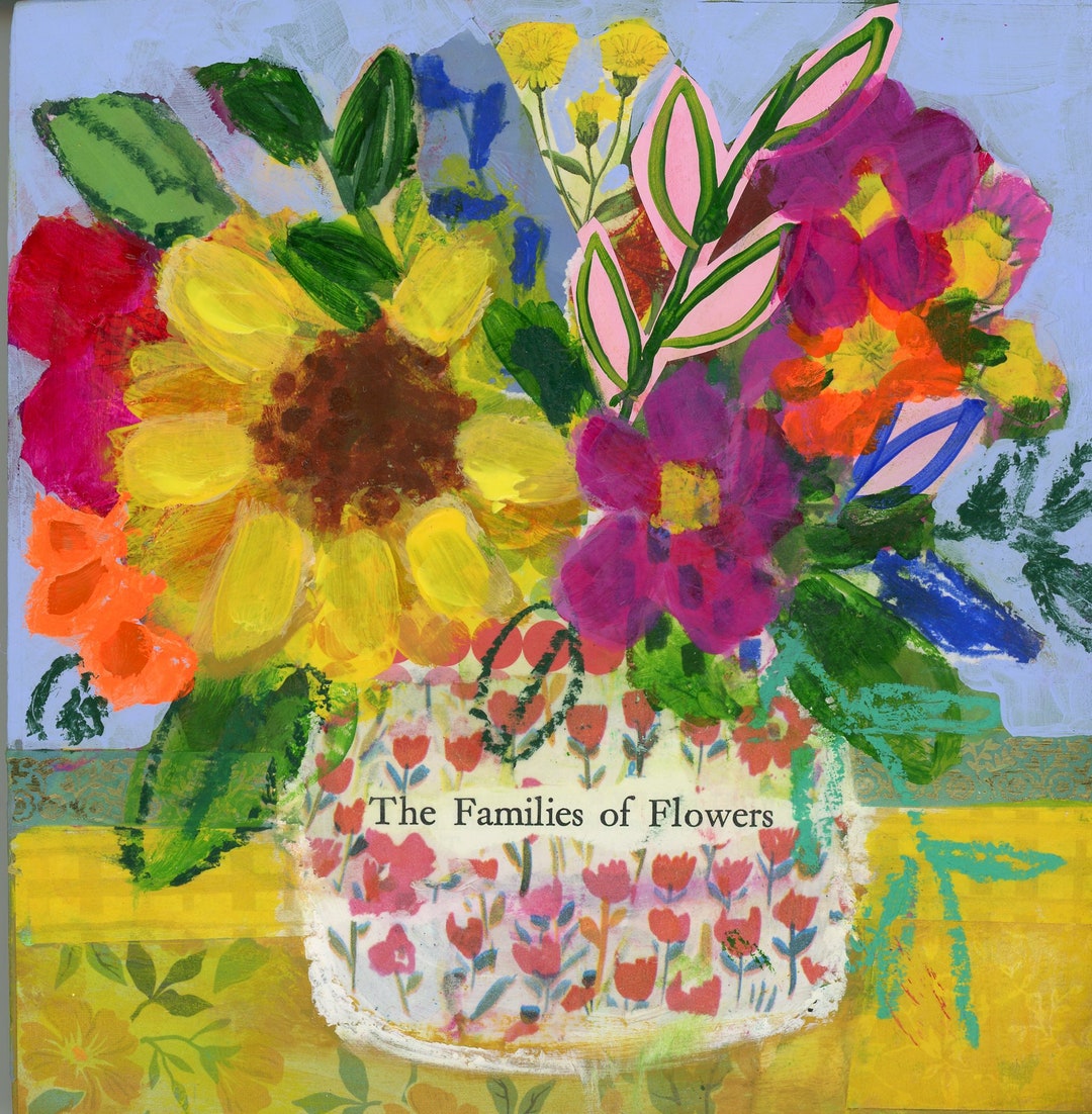 Original Floral Painting by Jeana Perkins, Summer Flowers in a Vase ...