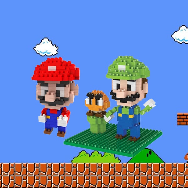 Mario Building Blocks - Etsy