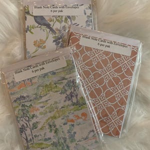Blank Note Cards 3 Sets per Order 6 Miscellaneous Designs per Pack 18 ...