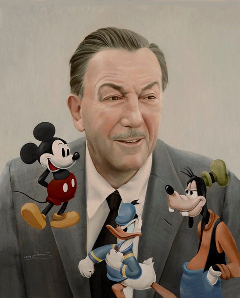 Walt Disney Portrait I've seen it all limited | Etsy