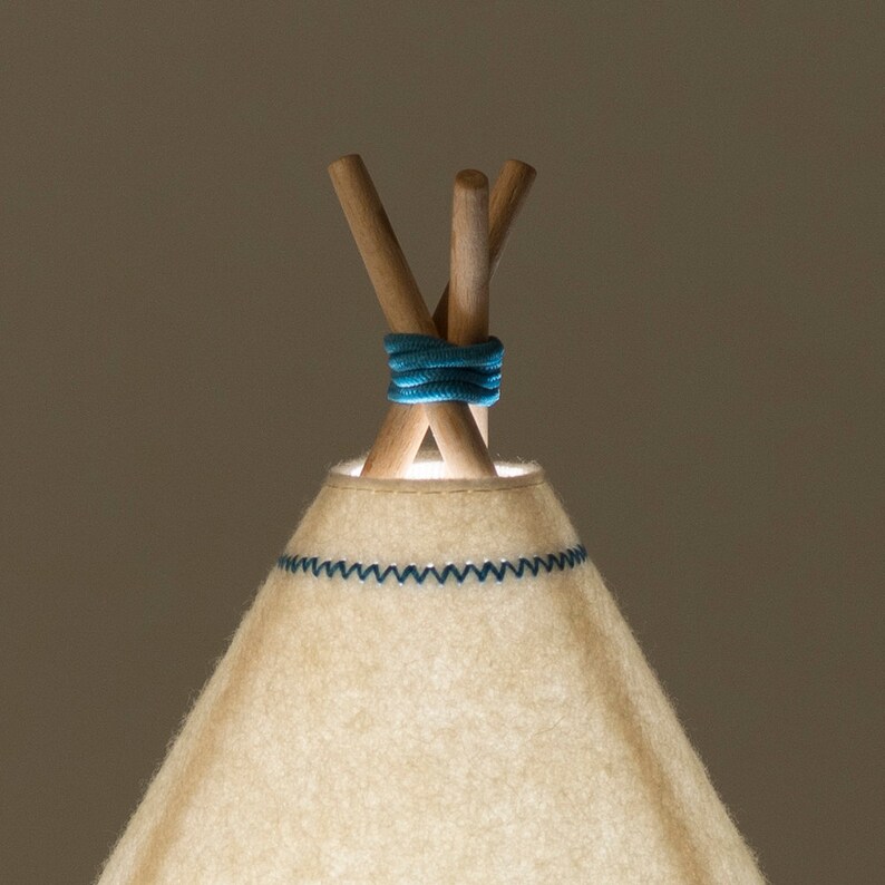 TIPI / Child Table Lamp Blue - Etsy