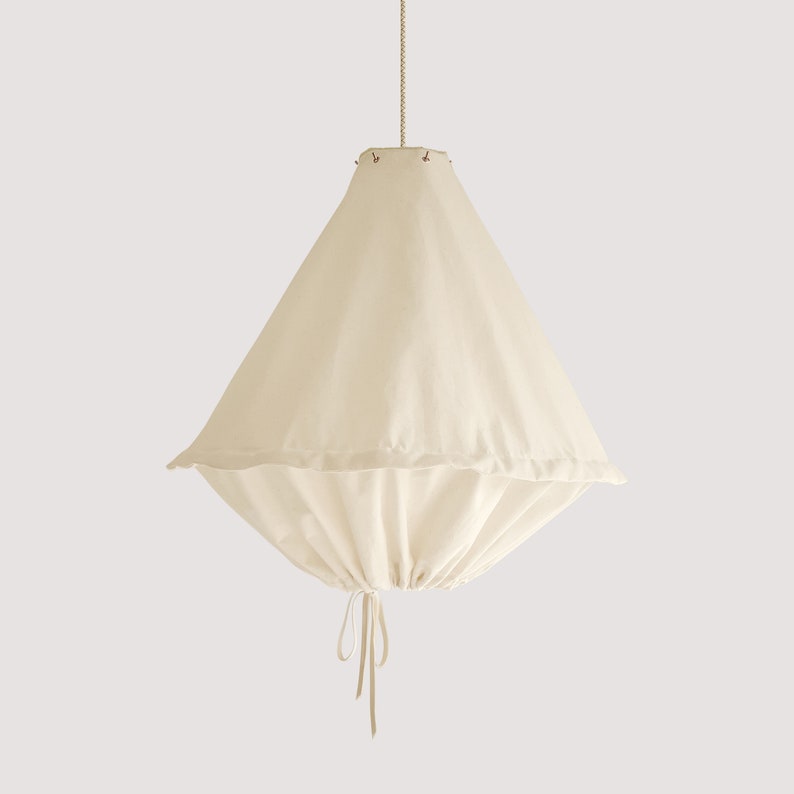 Cotton Hanging Lamp With Bag Shape. - Etsy