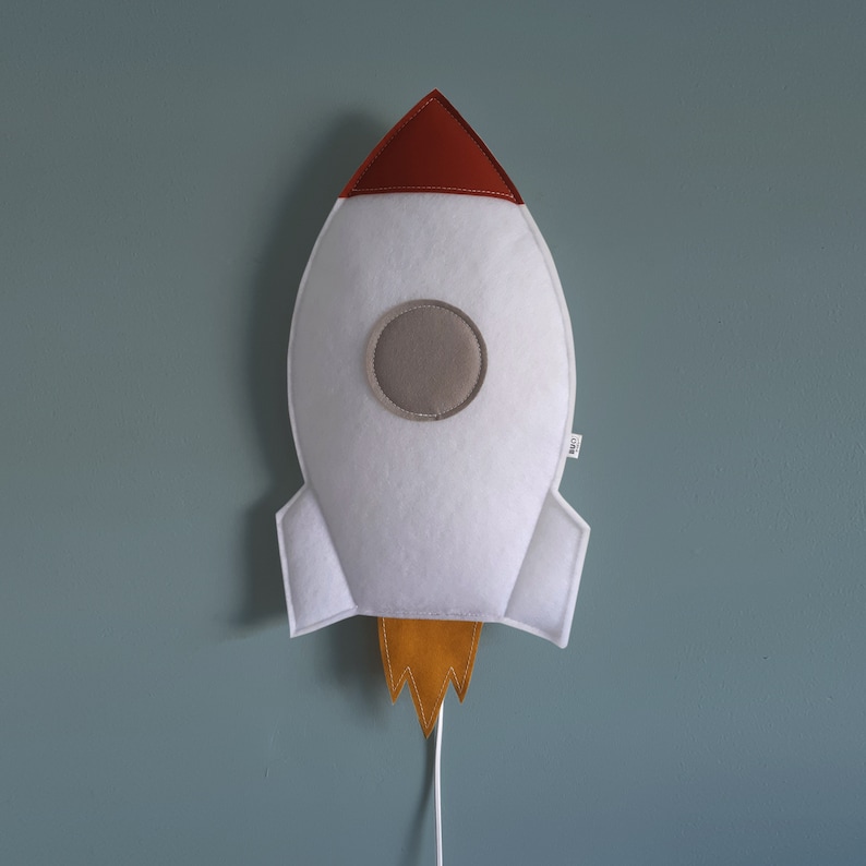 Children Wall Lamp. space Rocket - Etsy UK