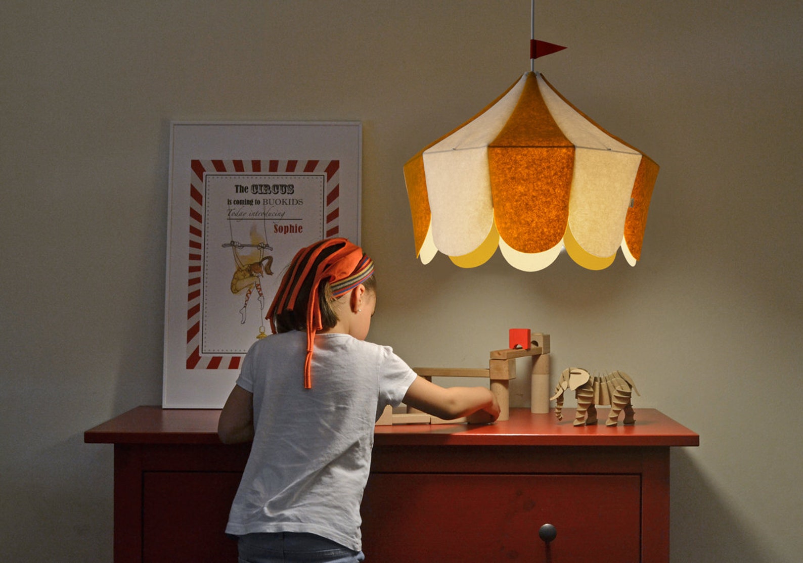 Circus Lamp. Yellow - Etsy Australia