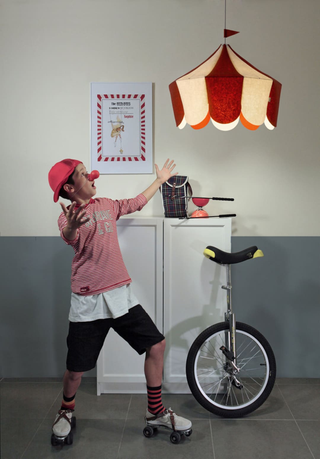 Circus Lamp. Red - Etsy