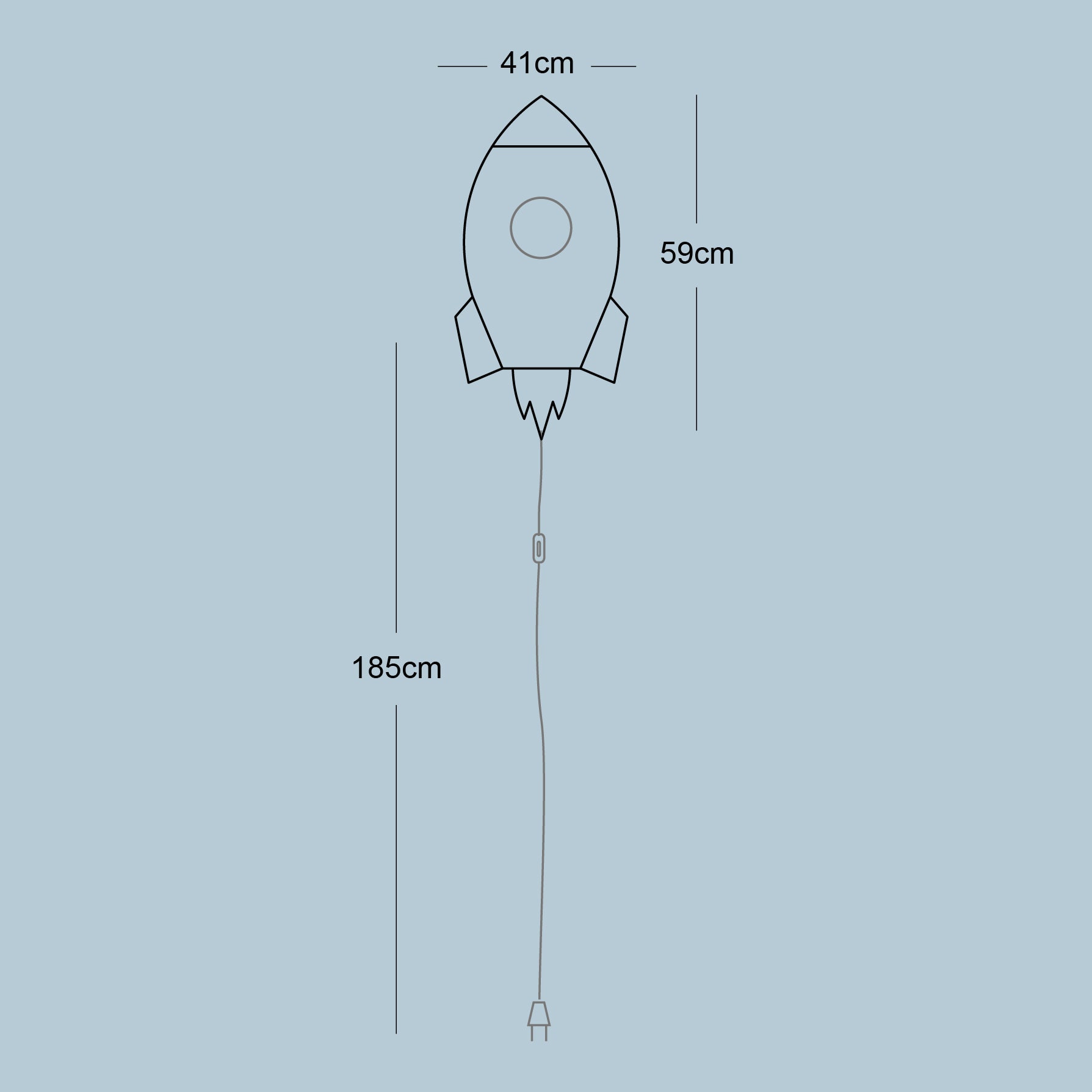 Children Wall Lamp. space Rocket - Etsy UK