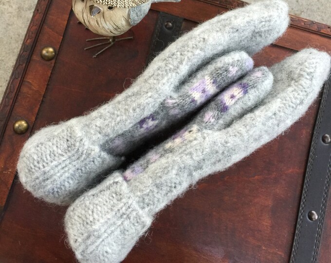 Smittens, Sweater Mittens, Upcycled Wool Sweater Mittens, Warm Wool ...