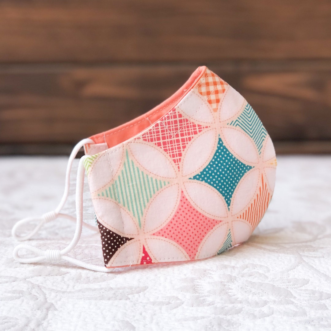 Ladies 3 Layer Go Fly a Kite Face Mask With Poly Interfacing Third ...