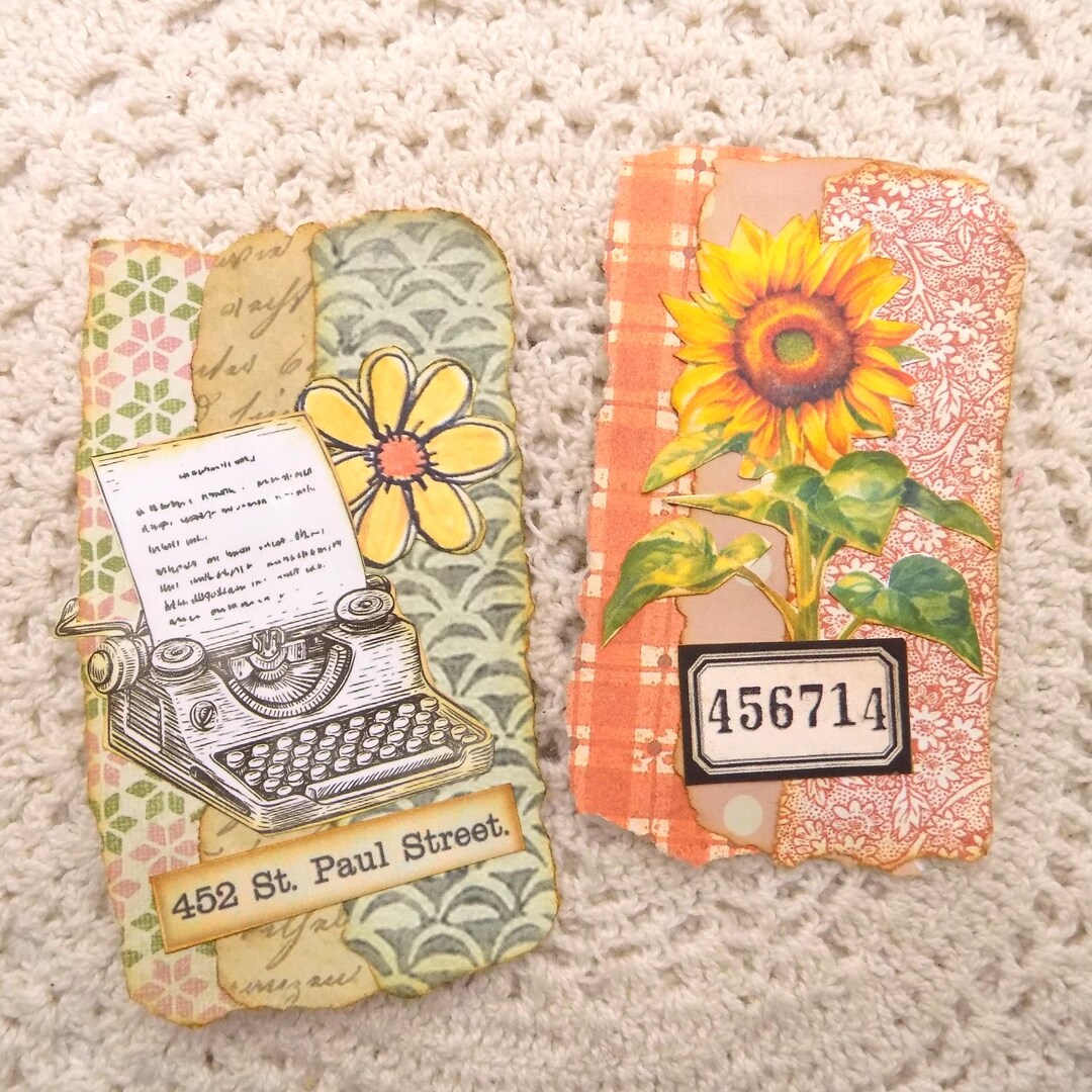 Junk Journal Embellishment Clusters for Junk or Art Journal Books #640 ...