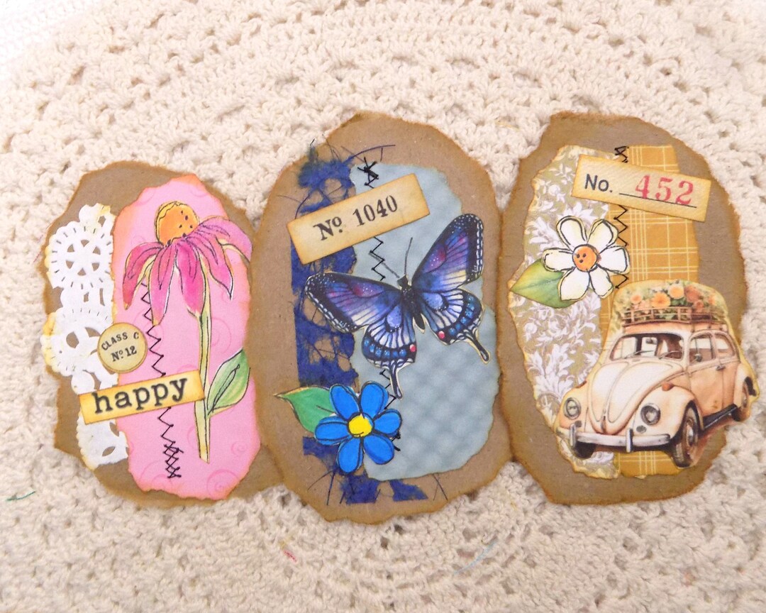 Junk Journal Embellishment Clusters #133 for Junk or Art Journal Books ...