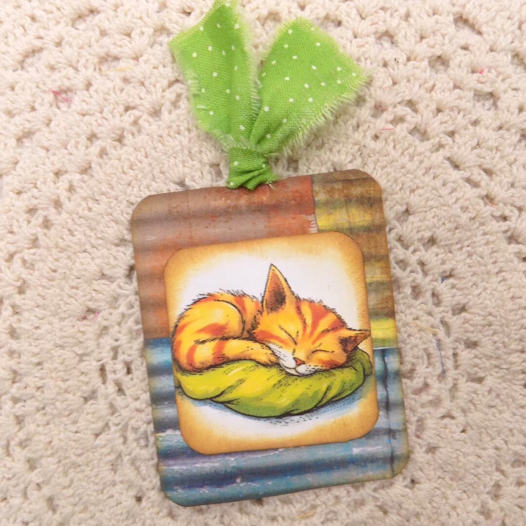 Handmade Altered Hidden Paperclip Bookmark for Junk or Art Journal ...