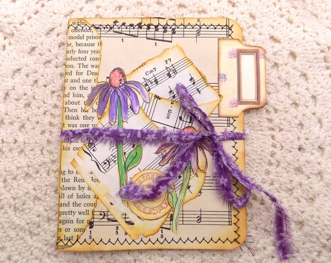 Mini File Folder Pocket Journal Ephemera - Etsy