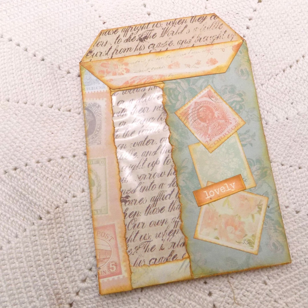 Hand Crafted Altered Window Envelope for Junk/art Journal - Etsy