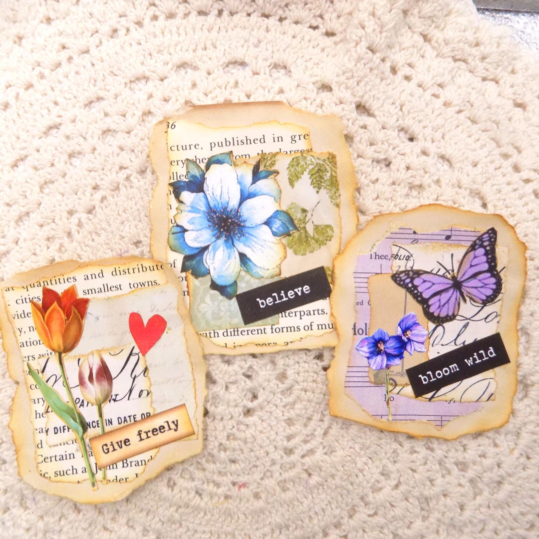 Junk Journal Embellishment Clusters for Junk or Art Journal Books #542 ...