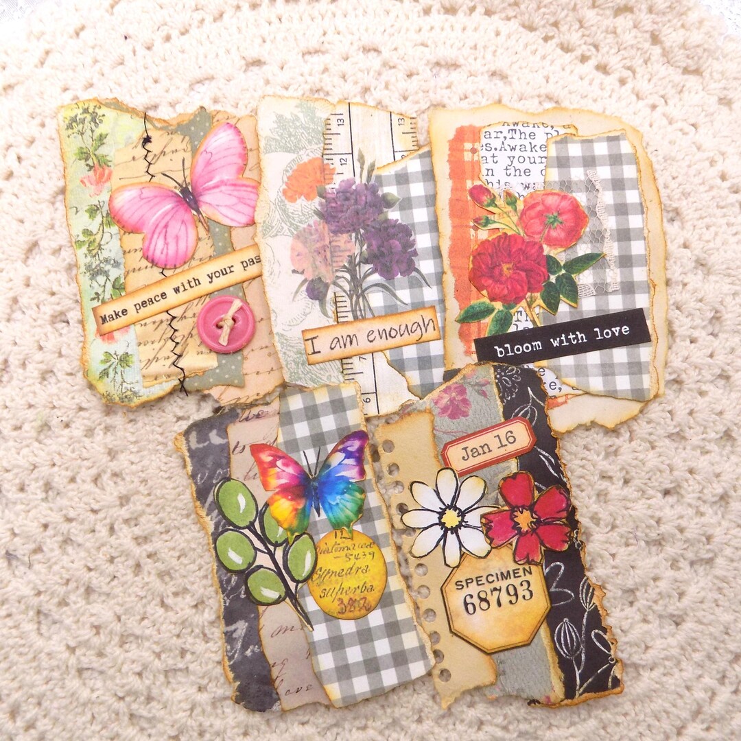 Junk Journal Small Embellishment Clusters for Junk or Art Journal Books ...