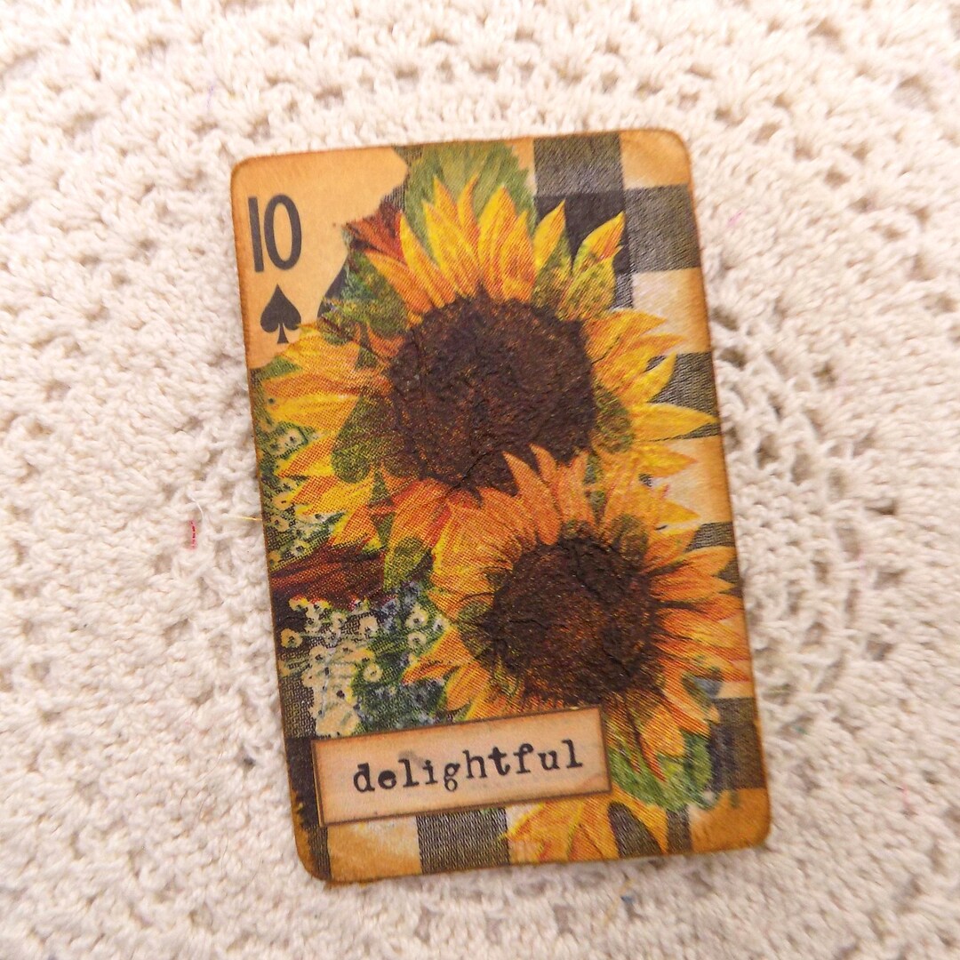 Handmade Altered Playing Card for Junk or Art Journal Books - Etsy