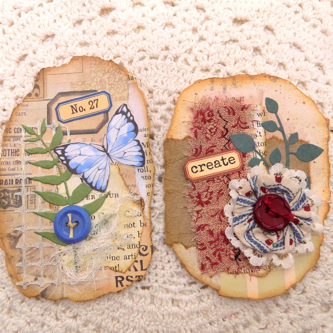Junk Journal Embellishment Clusters #40 for Junk or Art Journal Books ...