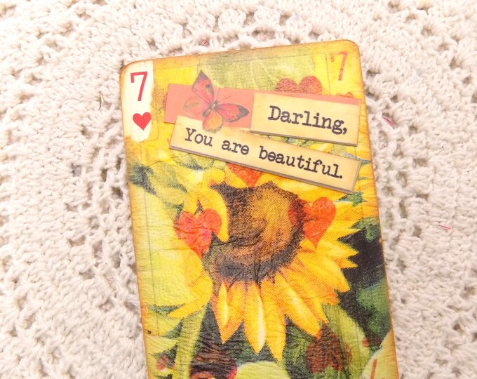 Handmade Altered Playing Card for Junk or Art Journal Books #303 - Etsy