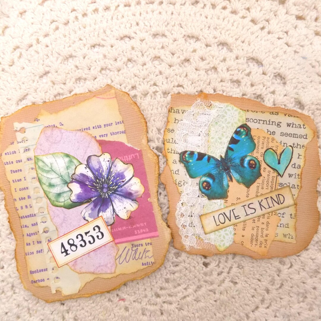 Junk Journal Embellishment Clusters for Junk or Art Journal Books #570 ...
