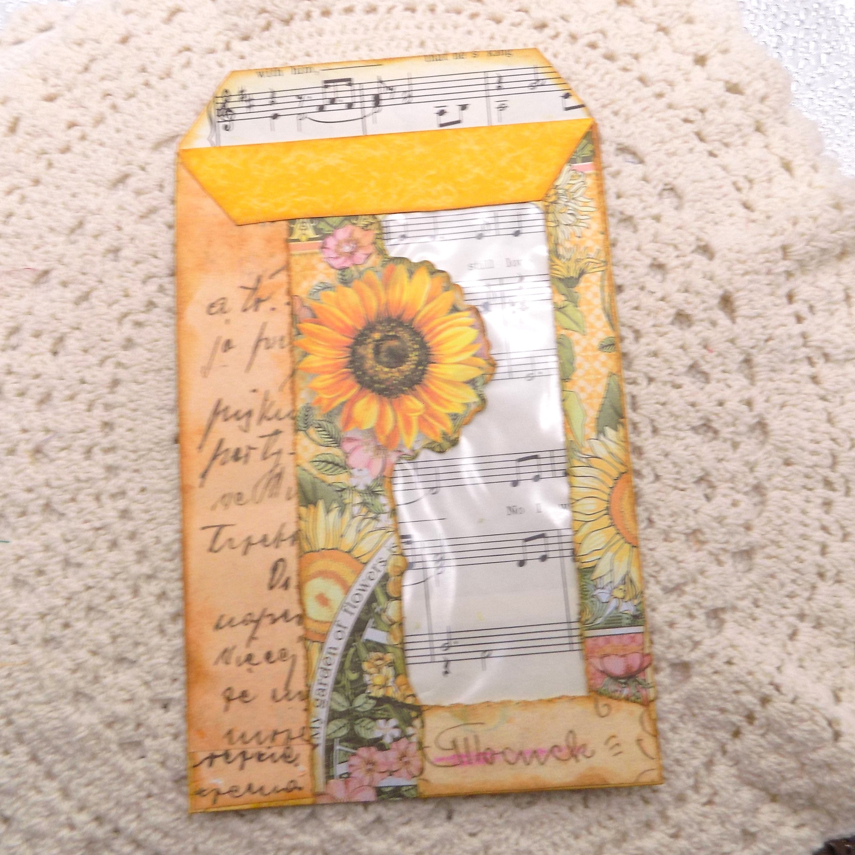 Hand Crafted Junk Mail Altered Window Envelope for Junk/art Journal ...