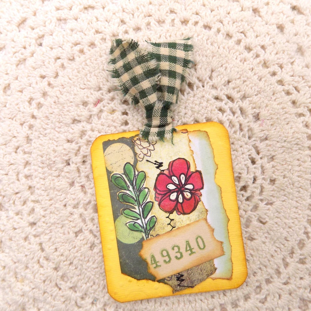 Handmade Altered Hidden Paperclip Bookmark for Junk or Art Journal ...