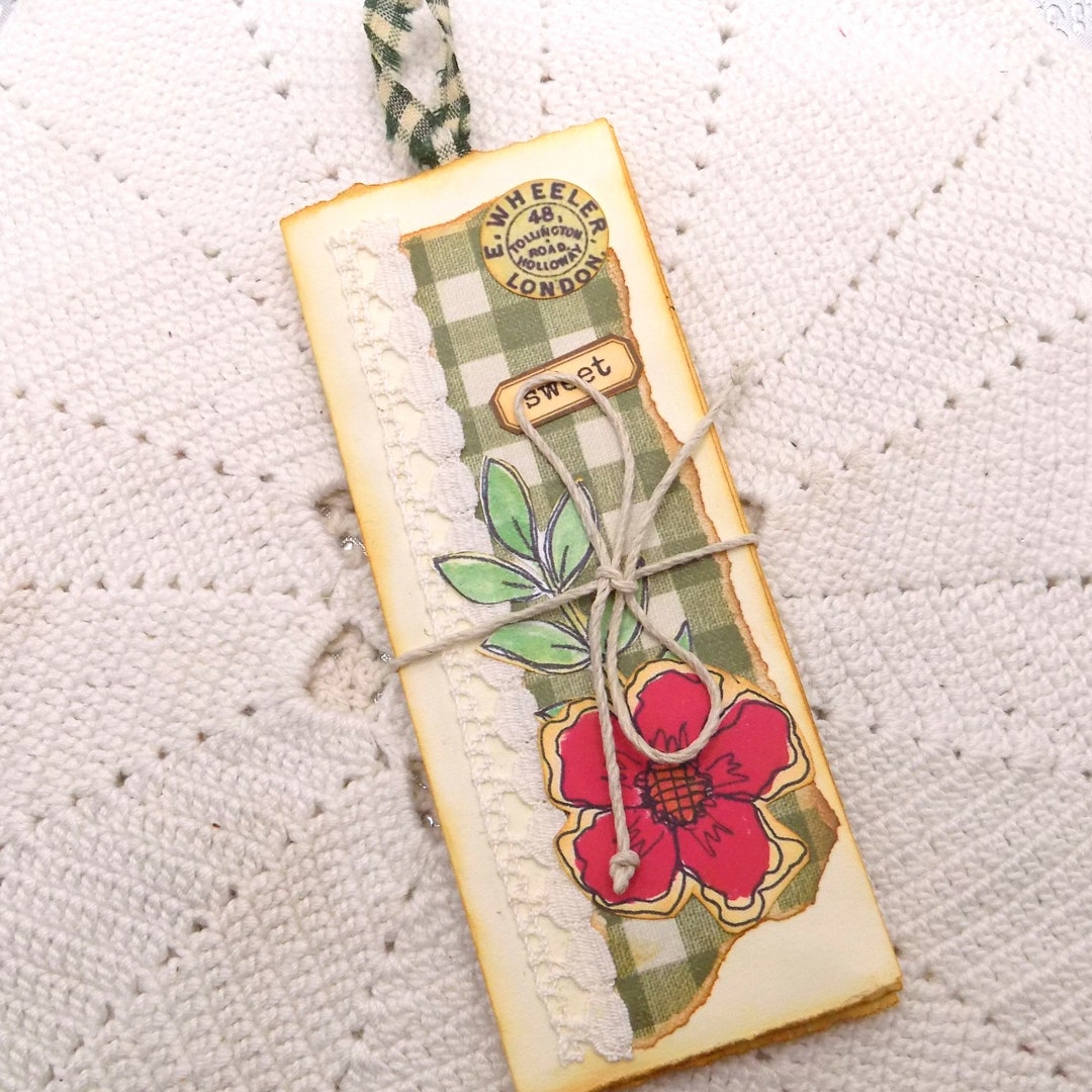Junk Journaling Medium Folded Decorated Page for a Pocket Tuck ...