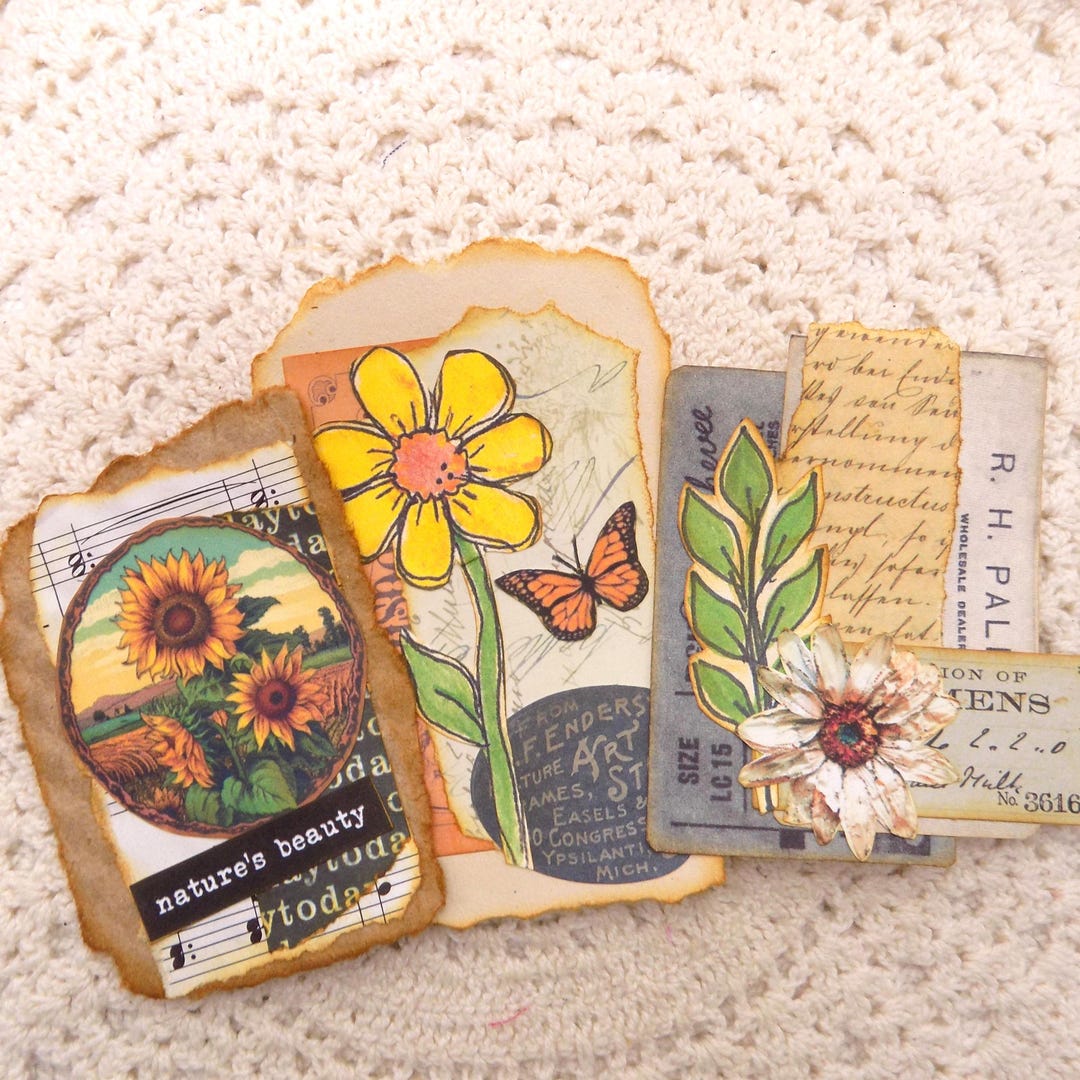 Junk Journal Embellishment Clusters for Junk or Art Journal Books #358 ...