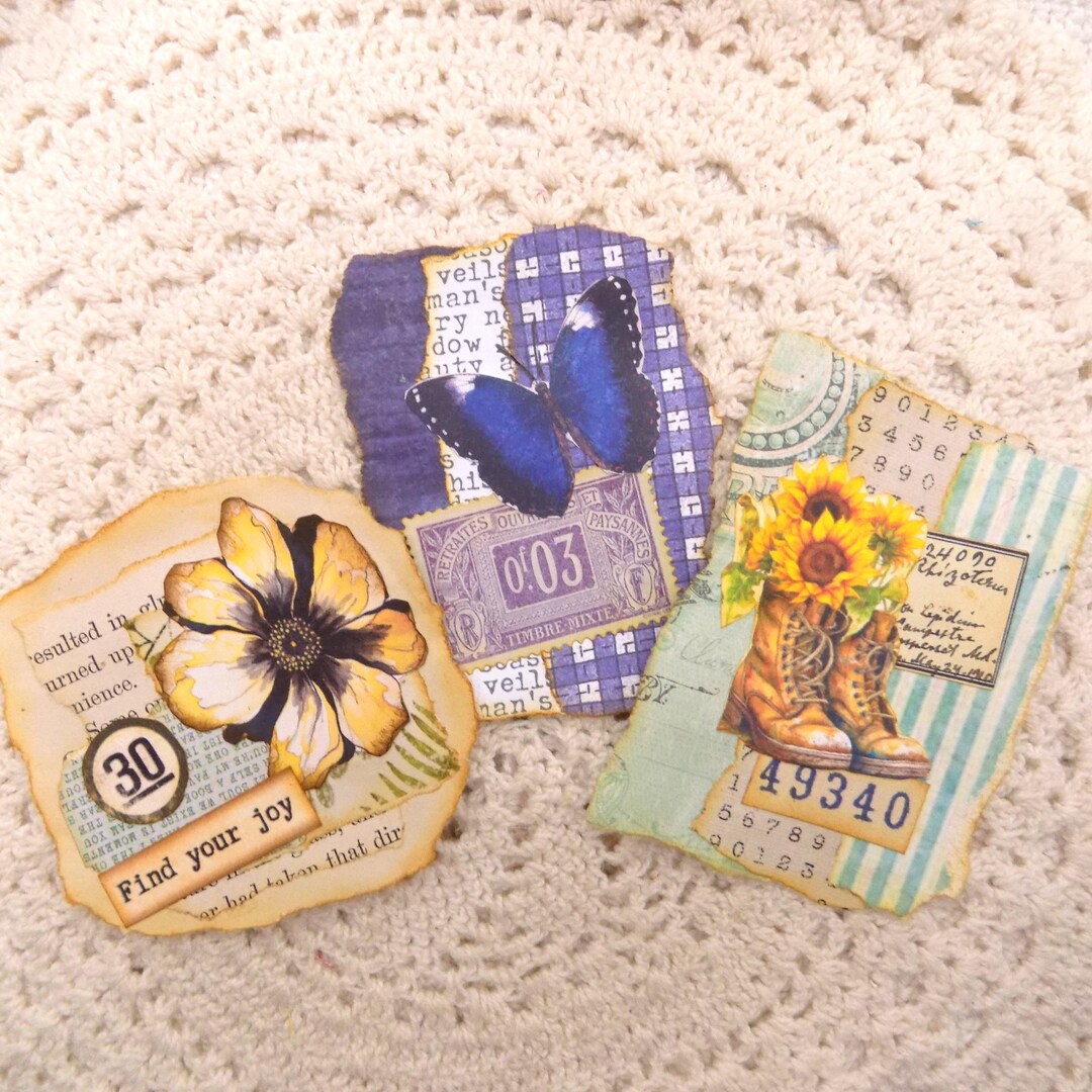 Junk Journal Embellishment Clusters for Junk or Art Journal Books #609 ...