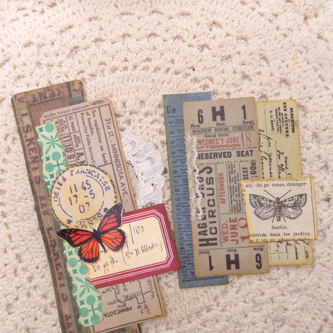 Junk Journal Embellishment Clusters for Junk or Art Journal Books #357 ...