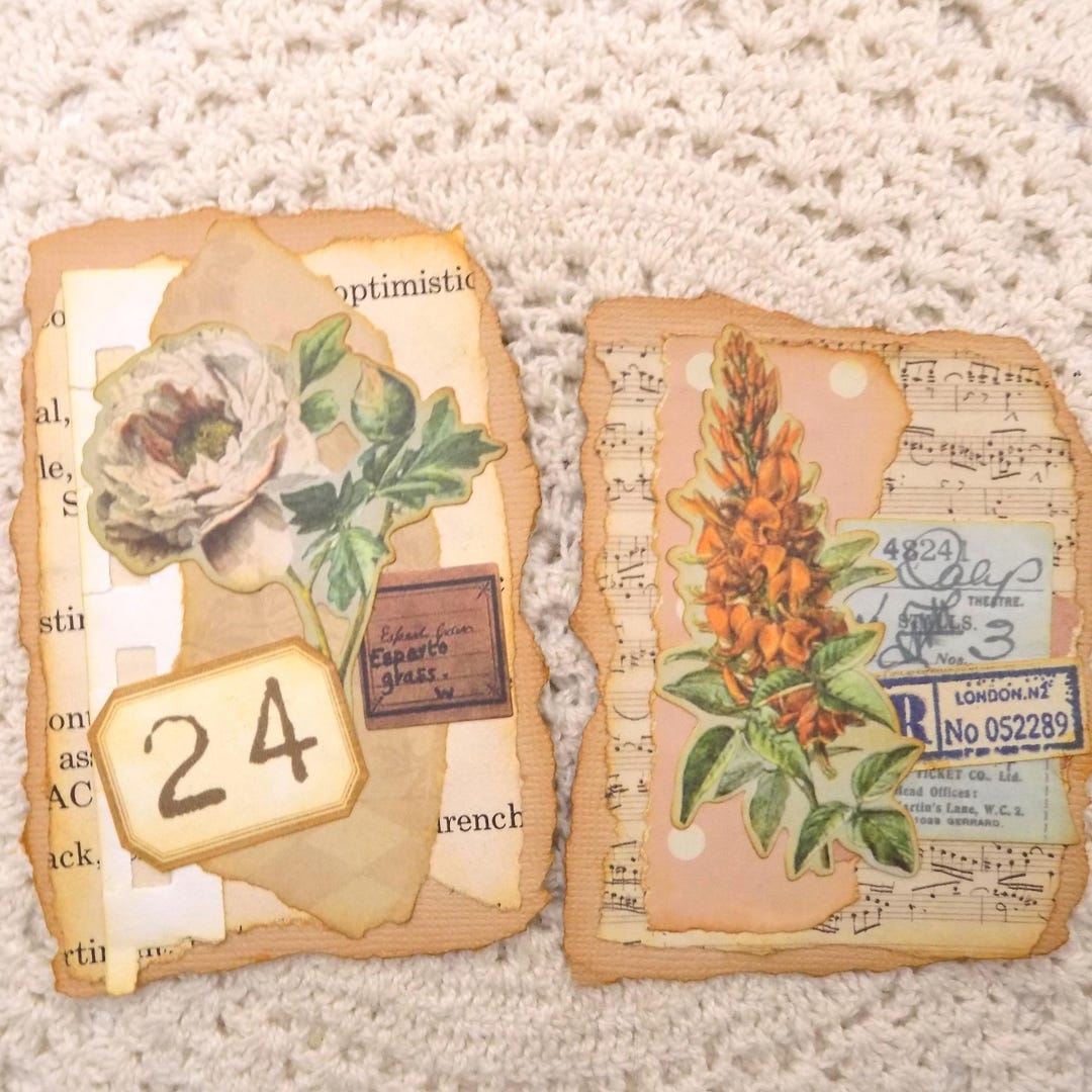 Junk Journal Embellishment Clusters for Junk or Art Journal Books #632 ...